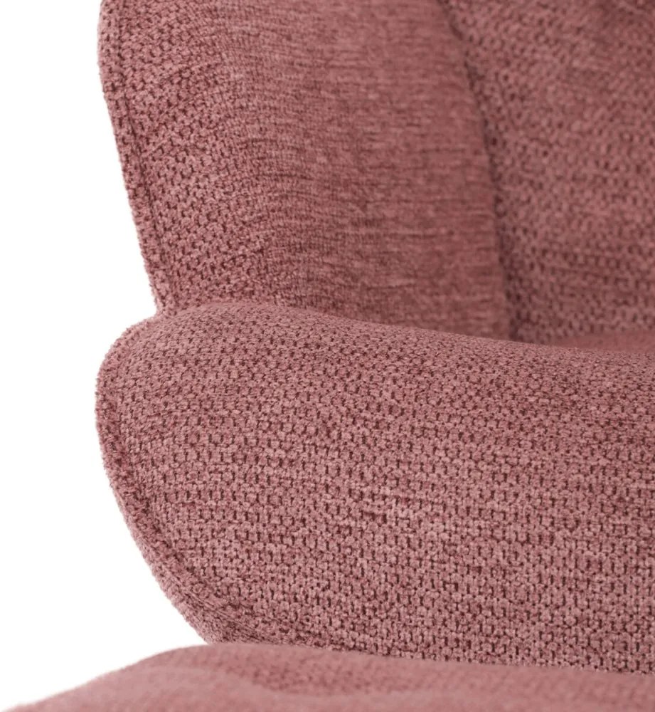 Relaxační křeslo AK-303 PINK2, sametová látka, růžová (68 x 72) cm