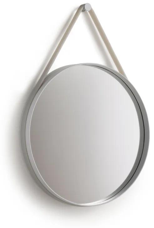 HAY Zrcadlo Strap Mirror 70 cm, grey