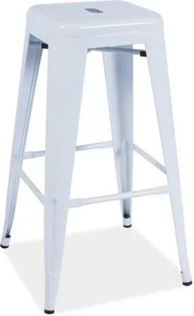 Barová židle Long - více barev - Barva ocel kartáčovaná