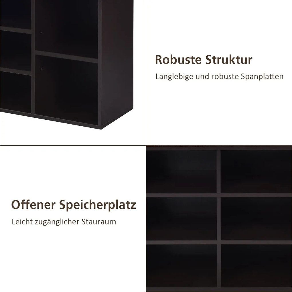 Costway Botník se sedákem, botník, komoda na boty, botník, botník, lavice