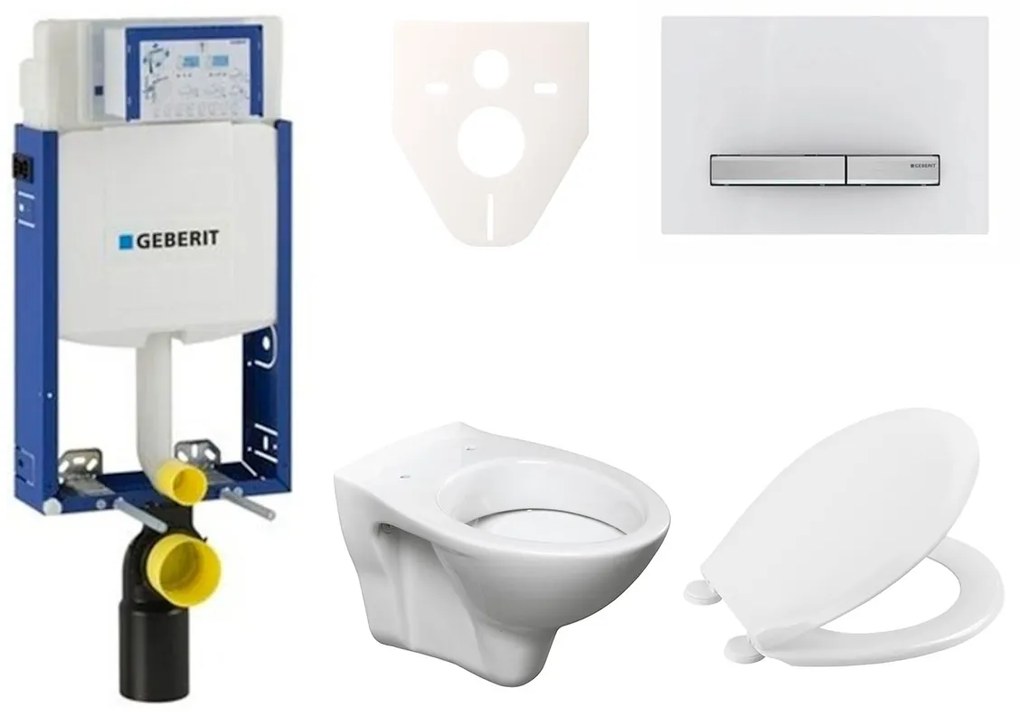 Cenově zvýhodněný závěsný WC set Geberit k zazdění + WC S-Line S-line Pro 110.302.00.5NR8