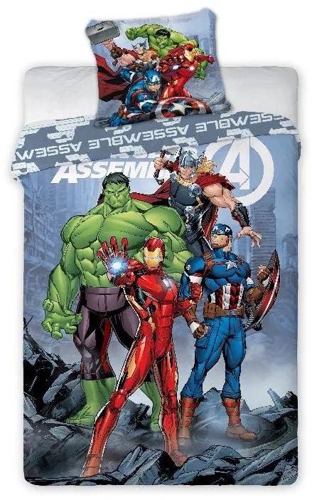 FARO Povlečení Avengers Assemble Bavlna, 140/200, 70/90 cm