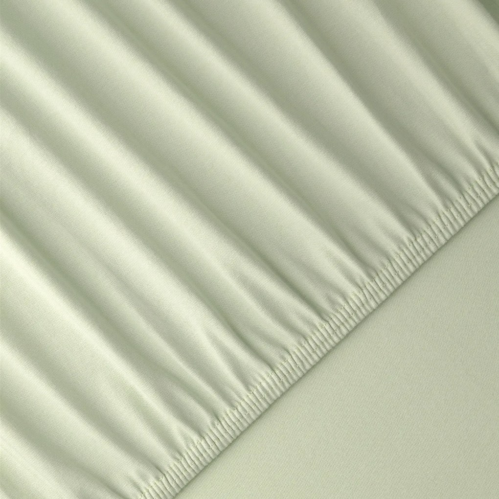 Florella Prostěradlo Avance Jersey Elastan Pastel Grün, 140-160x200-220 cm