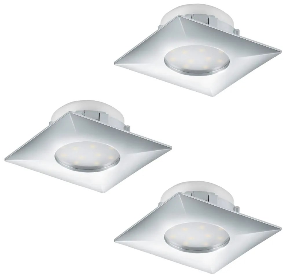 Eglo 95802 - SADA 3x LED podhledové svítidlo PINEDA 1xLED/6W/230V