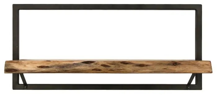 Nástěnná police z neopracovaného akátového dřeva HSM collection Levels, 70 x 32 cm