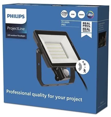 Philips - LED Venkovní reflektor se senzorem PROJECTLINE LED/30W/230V IP65 3000K