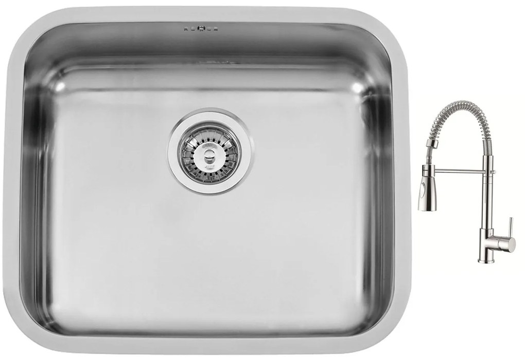 Set Sinks BELÉM 540 V leštěný + baterie Sinks MIX 35 PROF S