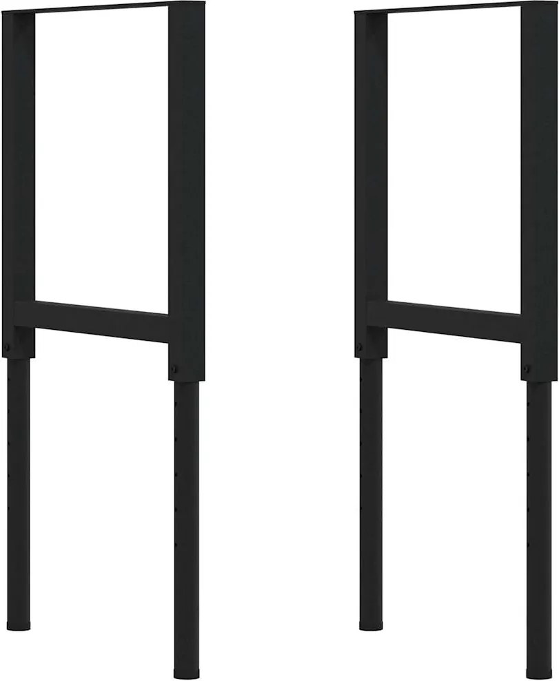 Pracovní stůl tmavě hnědý 80 x 60 x (71,5–98) cm masivní dub 3309698