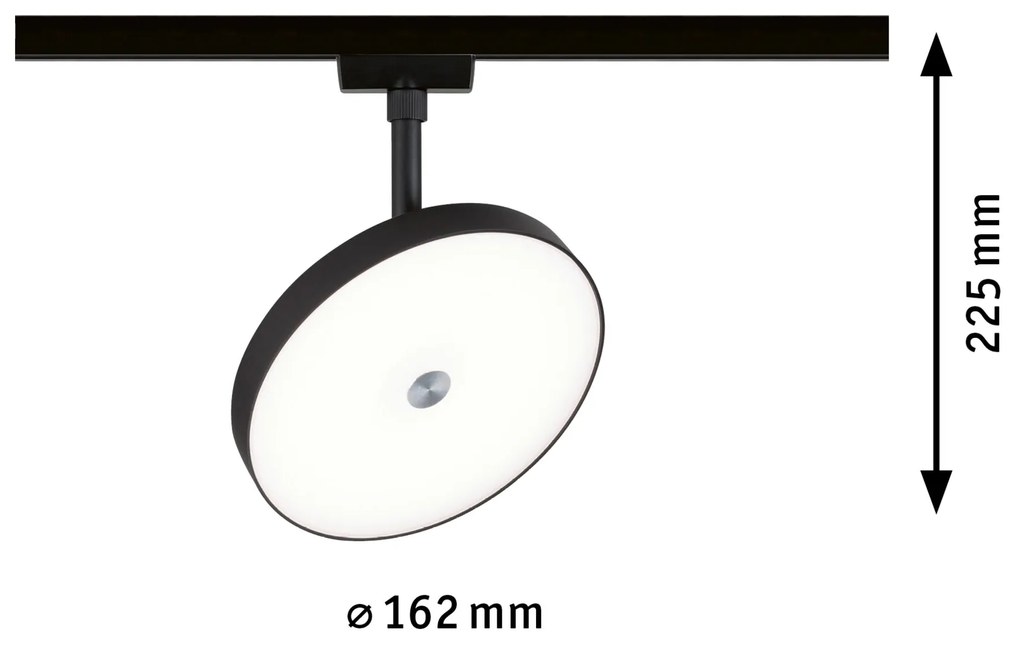 Paulmann 96786 Hildor, spot pro Urail system, 1x15W LED 4000K, tříkrokové stmívání, černá