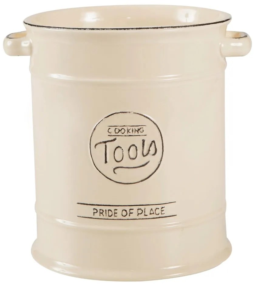 Krémová keramická dóza na kuchyňské náčiní T&G Woodware Pride Of Place