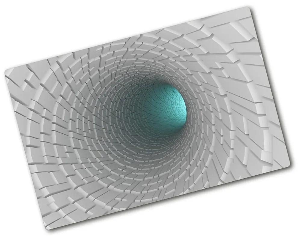 Wallmuralia Kuchyňská deska skleněná Tunel 3D 80x52 cm