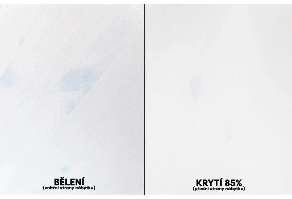 Massive home | Belluno Elegante židle 01 bílá z masivu s dubovým sedákem