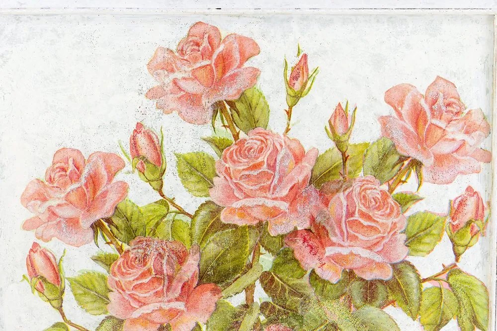 Tapeta vintage kytice růží