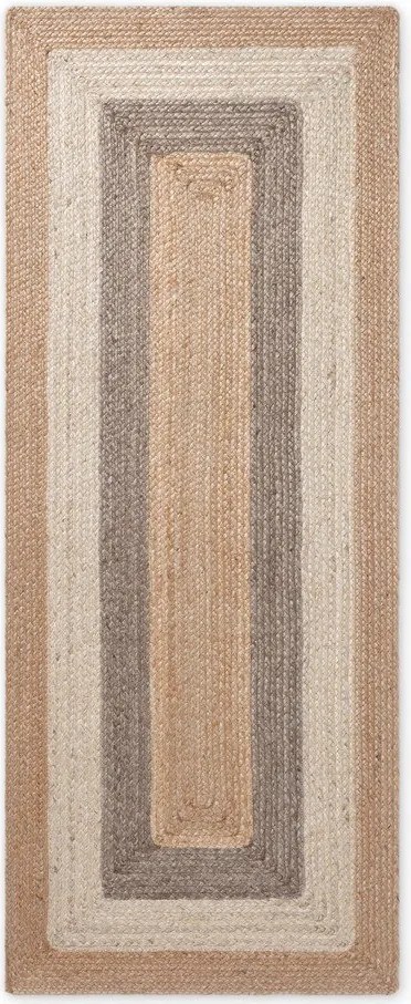 Oboustranný/ručně tkaný jutový běhoun 80x300 cm Juno – Hanse Home