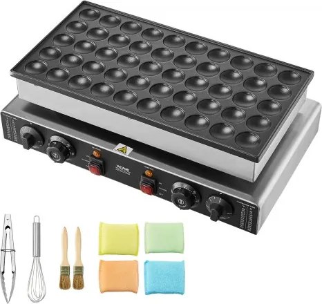 50PCS 43 mm Mini holandský palačinkář komerční Dorayaki Baker 1700 W