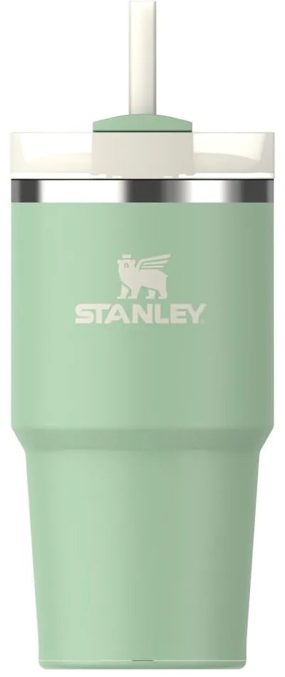 Šalvějově zelená termoska s brčkem z nerezové oceli 600 ml Quencher H2.0 FlowState Tumbler Pistachio – Stanley