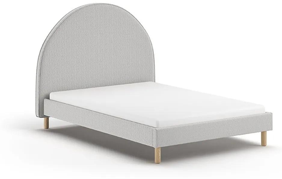 Dětská postel loony 140 x 200 cm šedá MUZZA