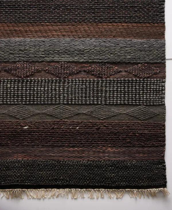 Diamond Carpets koberce Ručně vázaný kusový koberec Black Melange DE 2006 Multi Colour - 240x300 cm