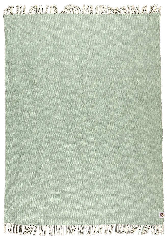 Vlněná deka Elma VIII - mátově zelená