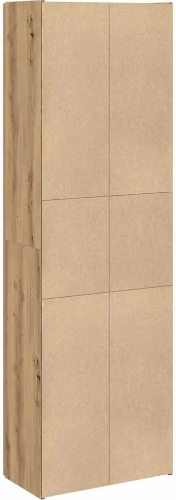 Skříň dub artisan 60 x 32 x 190 cm kompozitní dřevo 3318715