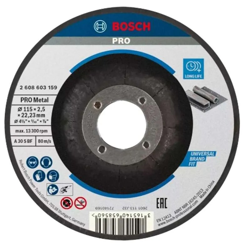 Bosch Příslušenství - Řezný kotouč na kov 115x22,23 mm 2608603159