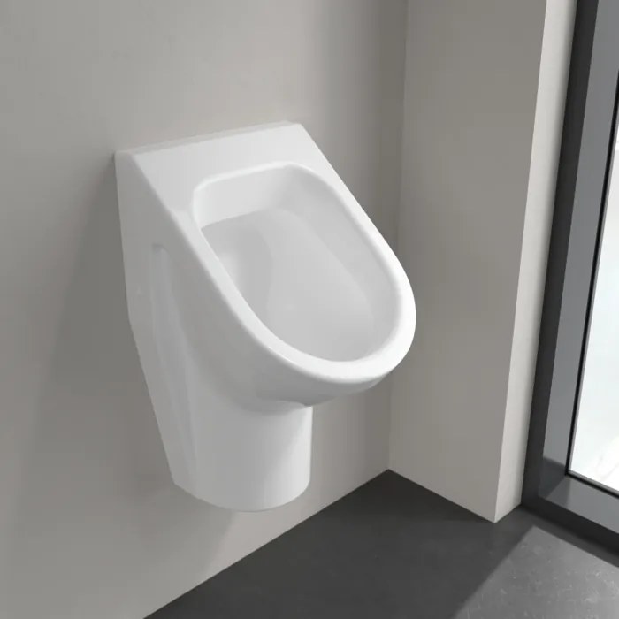 VILLEROY & BOCH Villeroy &amp; Boch ARCHITECTURA - Odsávací pisoár, 355x385 mm, přívod vody skrytý, bílá alpin 55740001