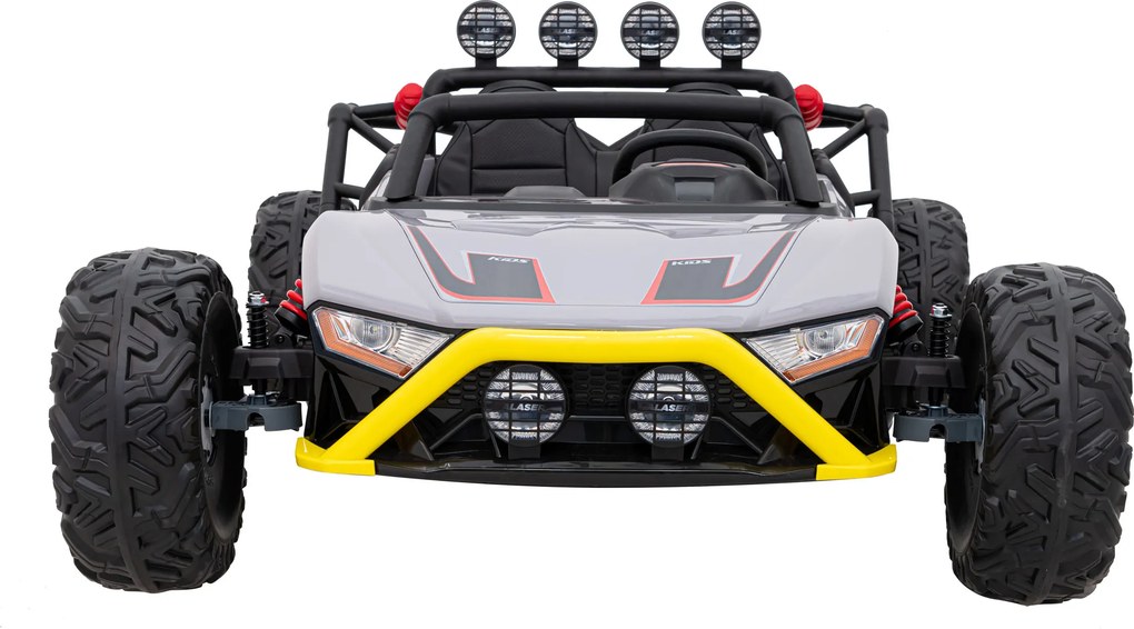 Ramiz Elektrická bugina Racing 5 pro děti +3 šedá + motory 2x200W + dálkové ovládání + pomalý start