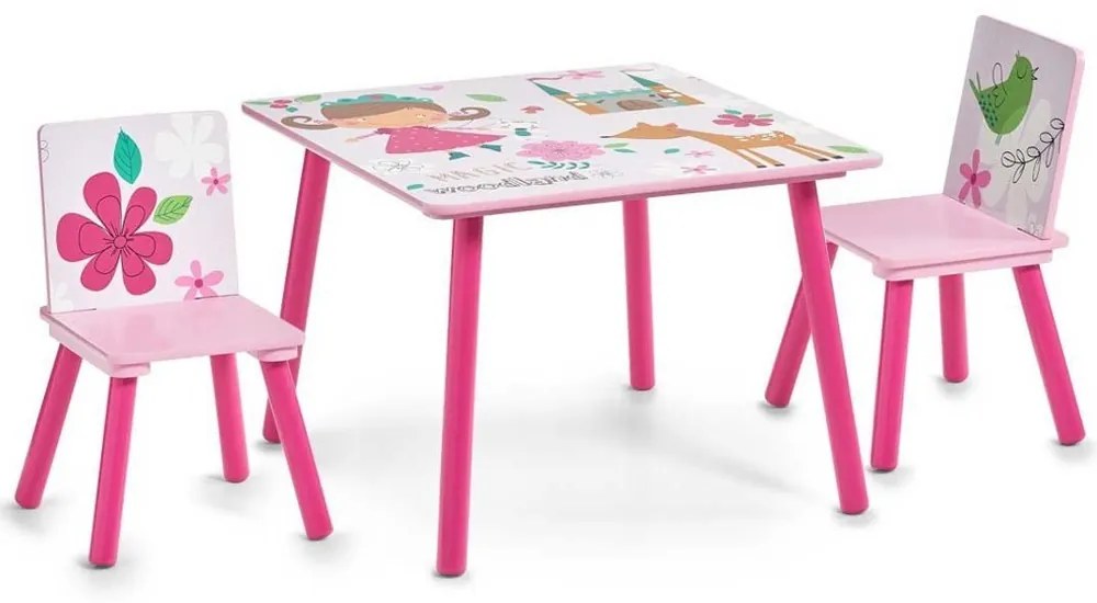 Dětský stolek  GIRLY + 2 židličky, ZELLER