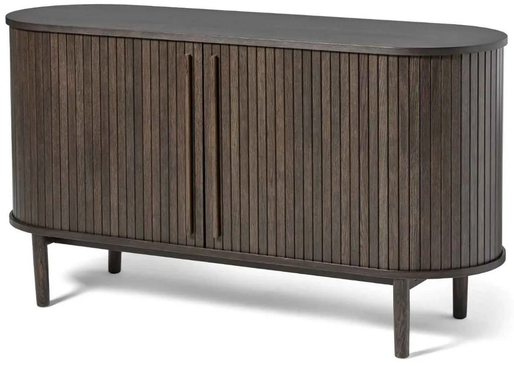 Designová komoda Palomino 140 cm tmavě hnědý dub