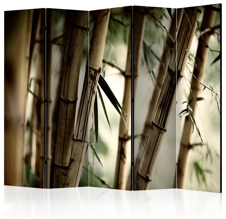 Paraván Fog and bamboo forest Dekorhome 135x172 cm (3-dílný)