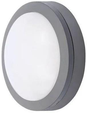 Solight LED venkovní nástěnné / stropní osvětlení, kulaté, 17cm, šedé Solight WO746