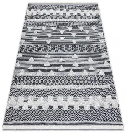 koberec ECO SISAL BOHO MOROC Geometrický 22321 střapce dvě úrovně r velikost 175x270 cm | krásné koberce cz