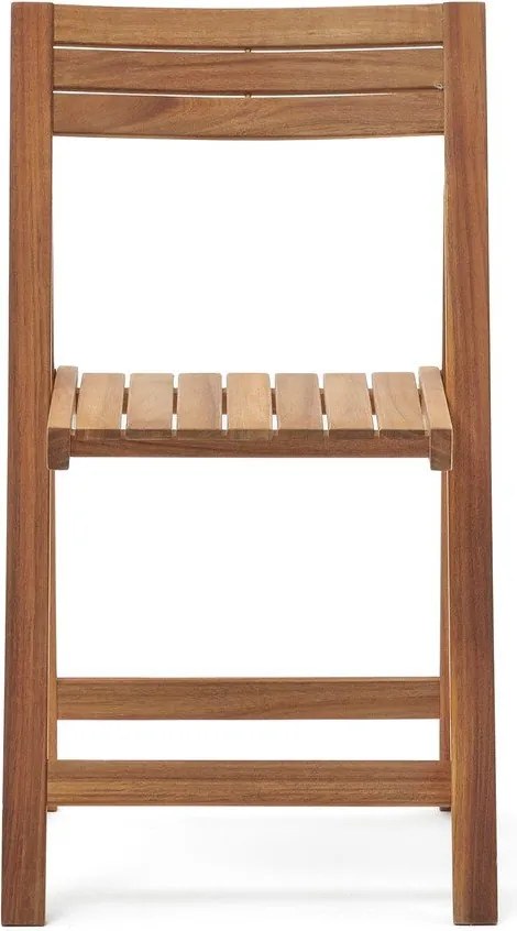 Dřevěná zahradní židle v přírodní barvě Sadirar – Kave Home