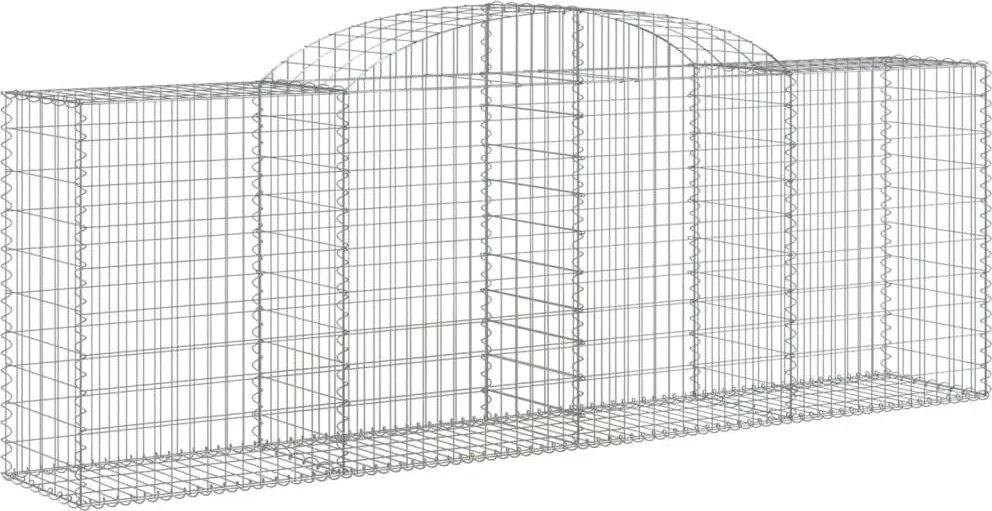 Klenuté gabionové koše 20ks 300x50x100/120cm pozinkované železo 3146715