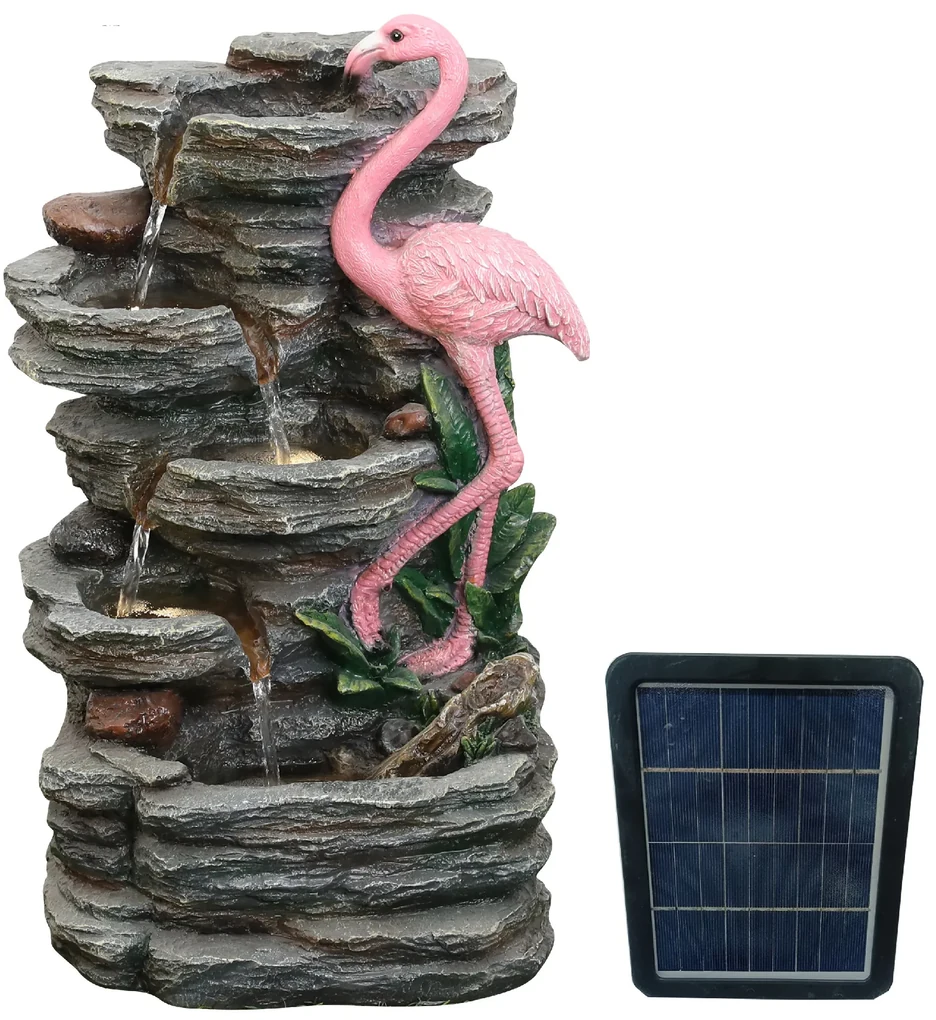 Zahradní solární fontána EmaHome SF-11 / polyresin / 29 x 23 x 48 cm ...