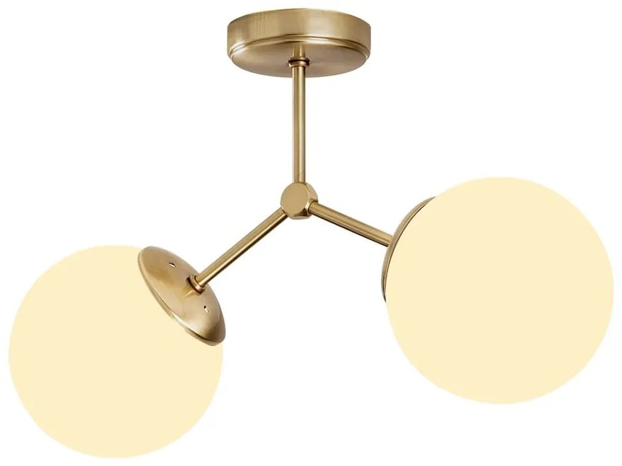 Stropní svítidlo v bílo-zlaté barvě Opviq lights Damar