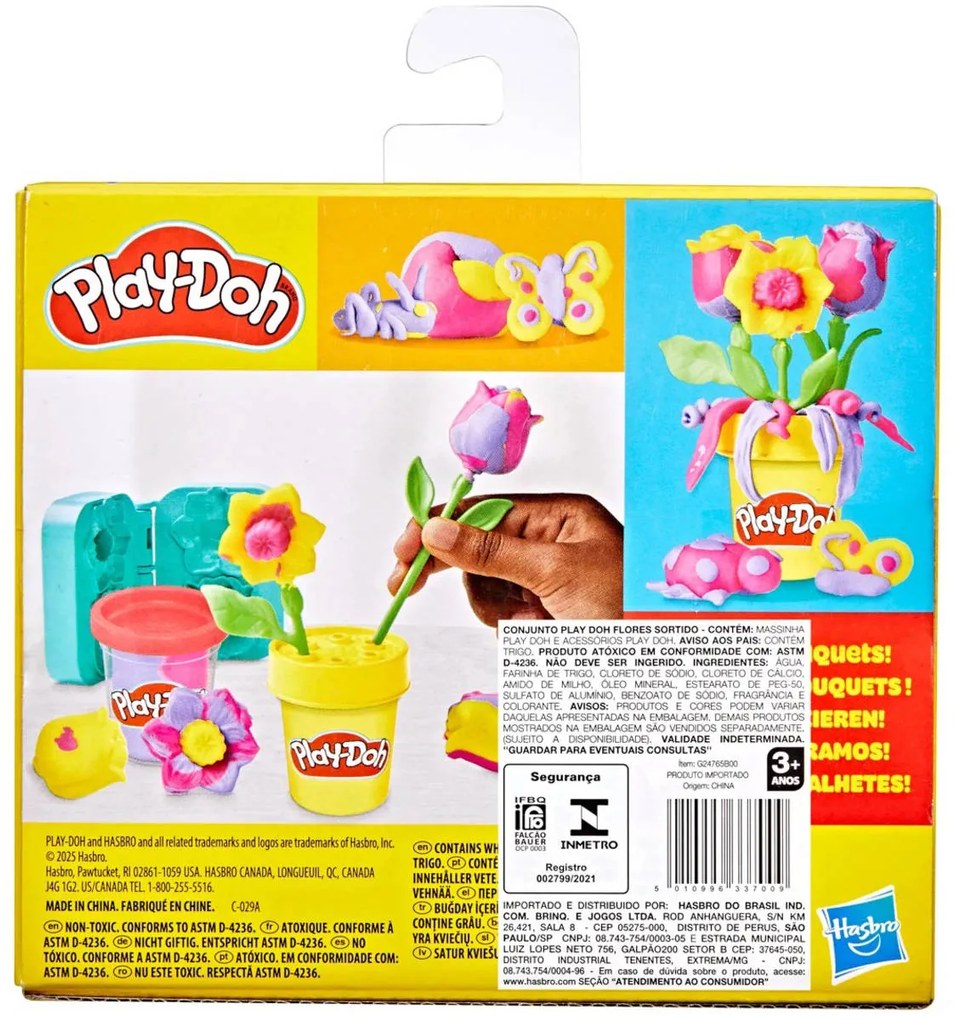 HASBRO PLAY-DOH Malé květinky kreativní set modelína s nástroji 2 druhy 14g2476