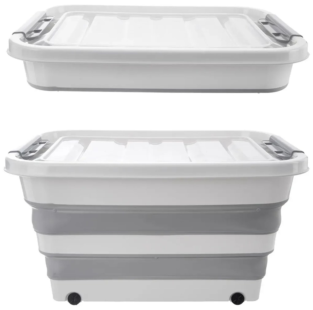 Orion Skládací úložný box s víkem, KEMP, 30l - 54x39x28cm