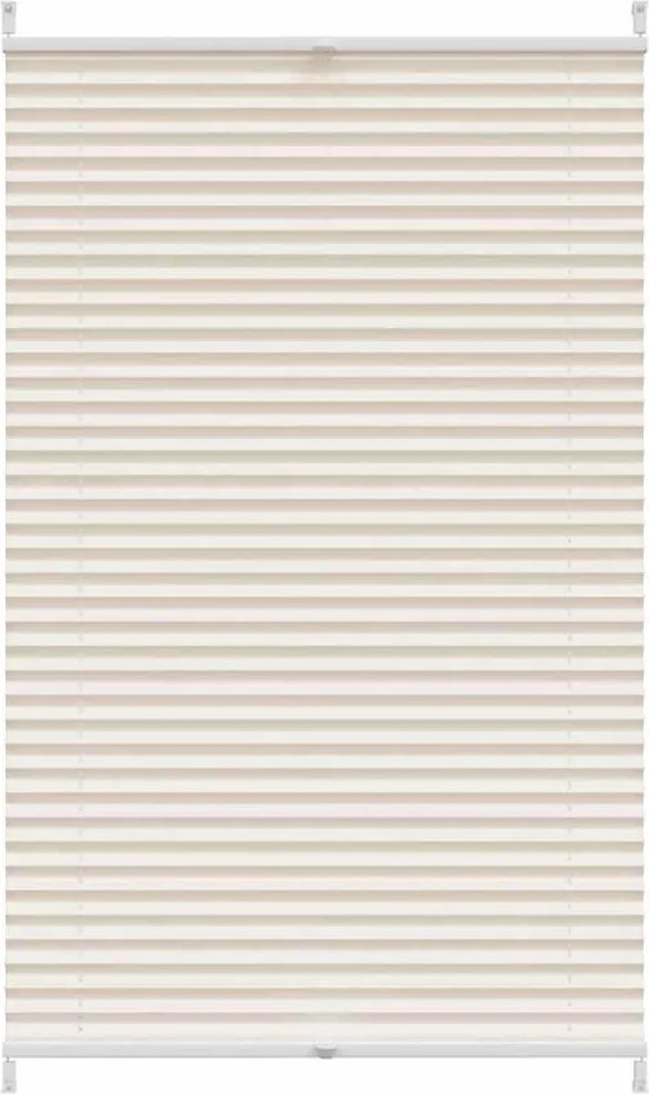 Plisované žaluzie / rolety Plisse 80 x 150 cm - krémové 240635