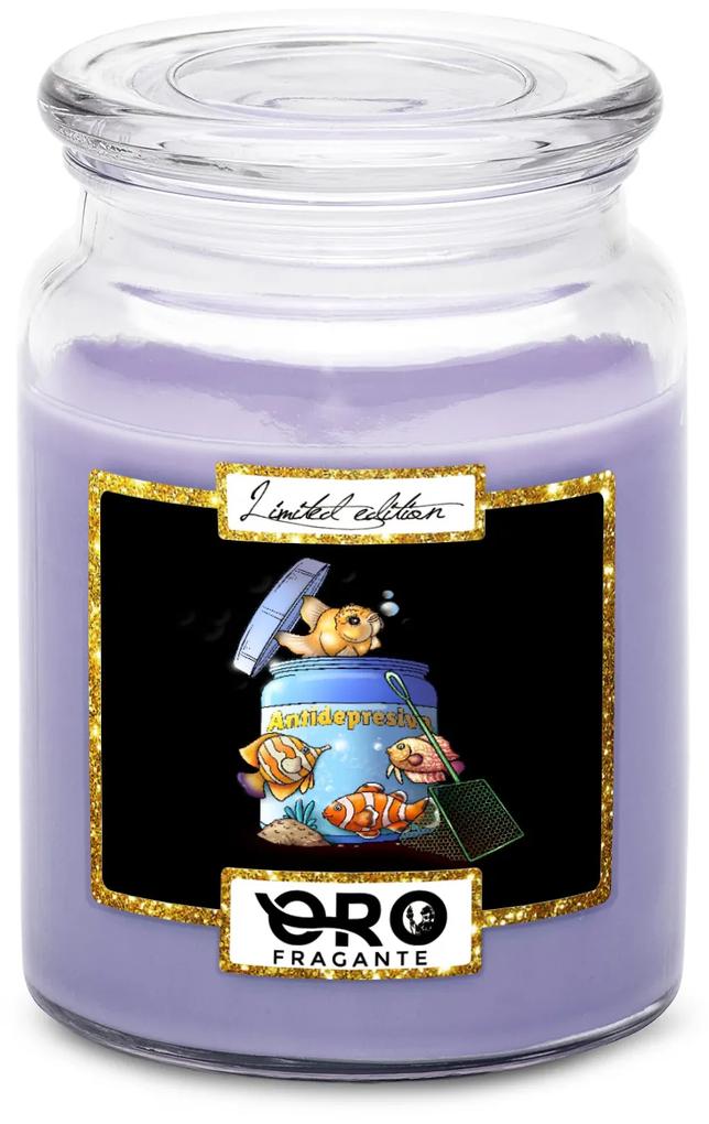 Svíčka Antidepresiva – akvarista (Vůně svíčky: Levandule)