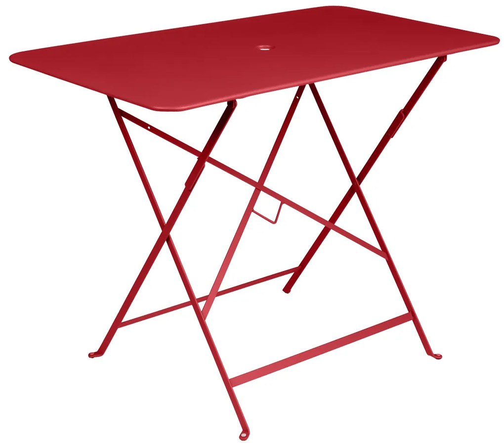 OnaDnes -20% Makově červený kovový skládací stůl Fermob Bistro 97 x 57 cm
