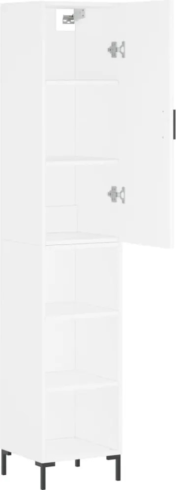 Skříň highboard bílá 34,5 x 34 x 180 cm kompozitní dřevo 3198977