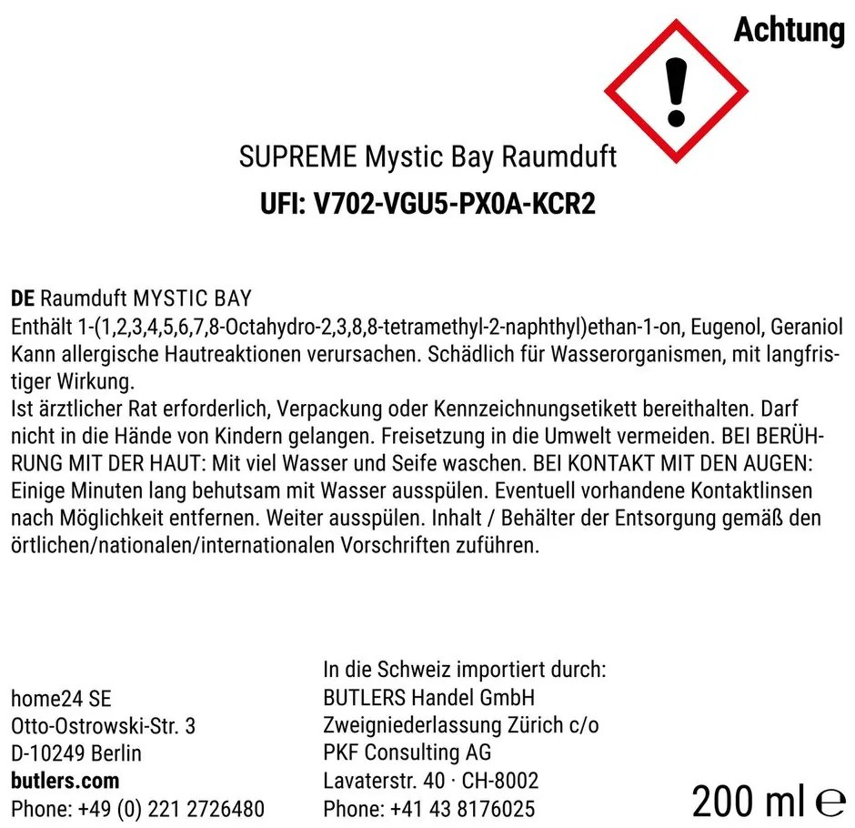 SUPREME Vůně do bytu Mystic Bay 200 ml