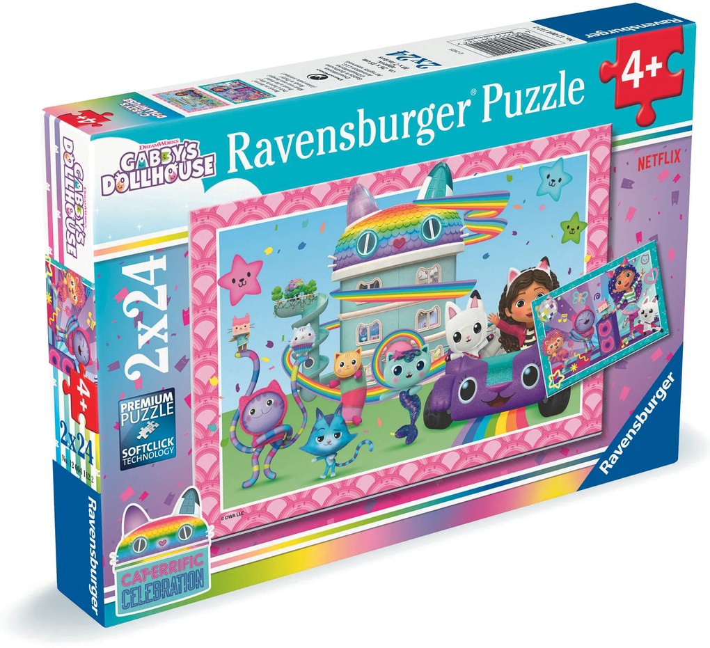 Ravensburger 120041122 gábinin kouzelný domek 2 × 24 dílků