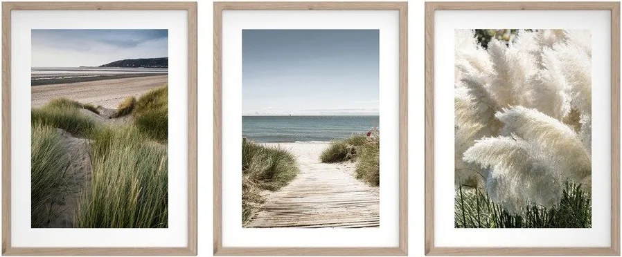 Tištěné obrazy v sadě 3 ks s rámem 30x40 cm Tranquil – Styler