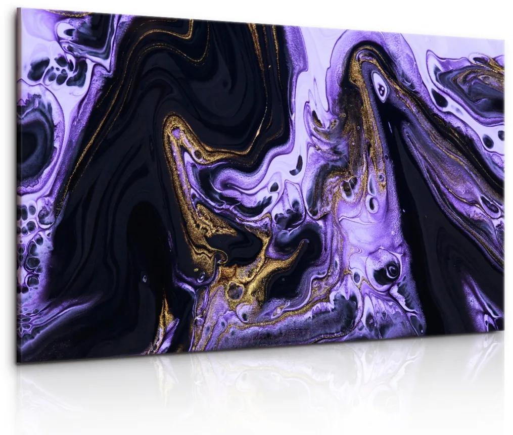Malvis ® Obraz Abstrakce fialová Velikost: 90x60 cm
