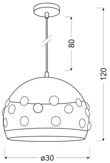 Lustr na lanku JOLINA 1xE27/40W/230V