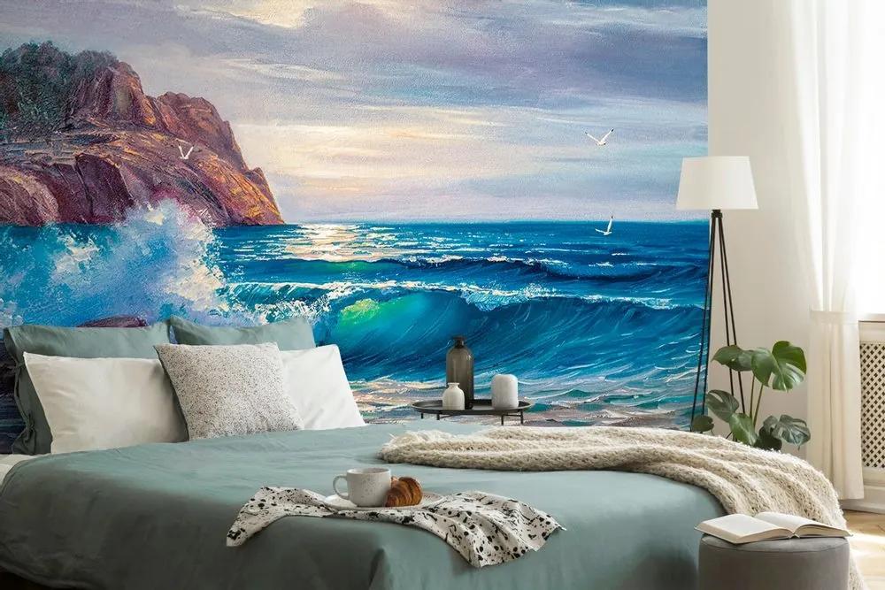 Samolepící tapeta ráno na moři - 150x100 cm