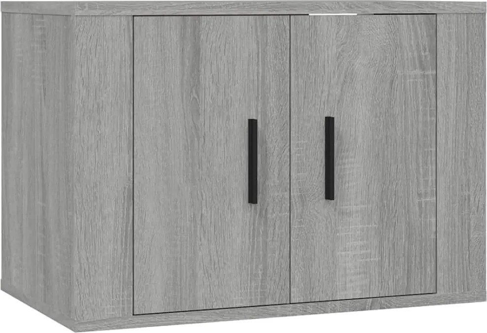 Nástěnné TV skříňky 3 ks šedé sonoma 57 x 34,5 x 40 cm 3188348