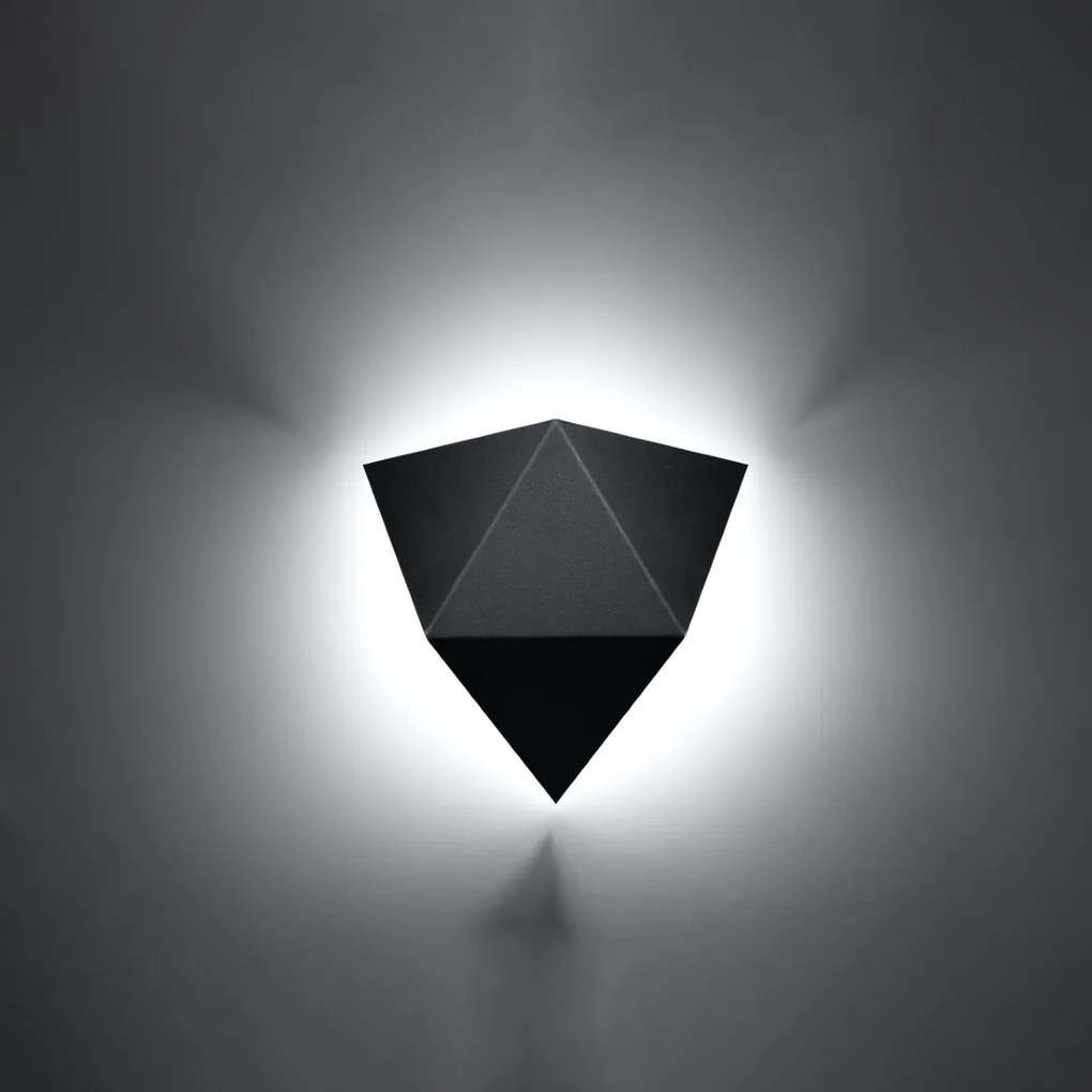 Sollux Lighting Nástěnné svítidlo SOLIDO černé